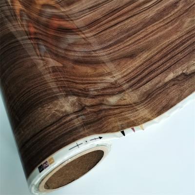 China Customized High Gloss PVC Laminate Sheet Kitchen Cabinet Film 200-300m for sale