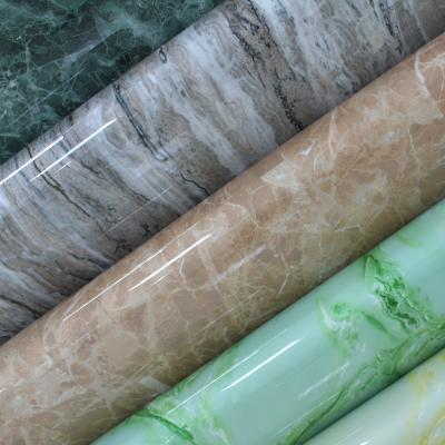 China High Gloss Marble Vinyl PVC Decorative Film For Furniture Decoration for sale