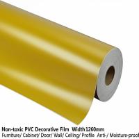 China Non-Toxic PVC Decorative Film 1260mm 1400mm Anti-Flame Moisture-Proof for sale