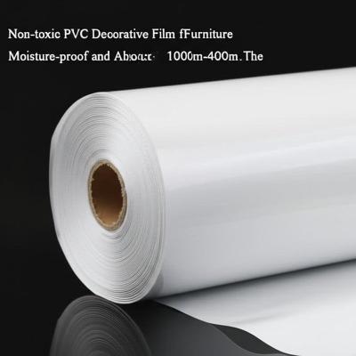 China Non-toxic PVC Decorative Film for Furniture Moisture-proof and Anti-Flame Length 100m-400m for sale
