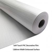 China Soft Touch PVC Decorative Film 1260mm Width Embossed Surface for sale