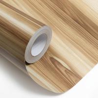 China 1400mm Width PVC Wood Grain Foil in 0.10mm-0.50mm Thickness for Furniture Industry for sale