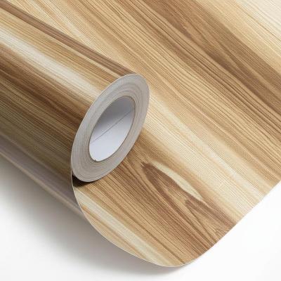 China 1400mm Width PVC Wood Grain Foil in 0.10mm-0.50mm Thickness for Furniture Industry for sale
