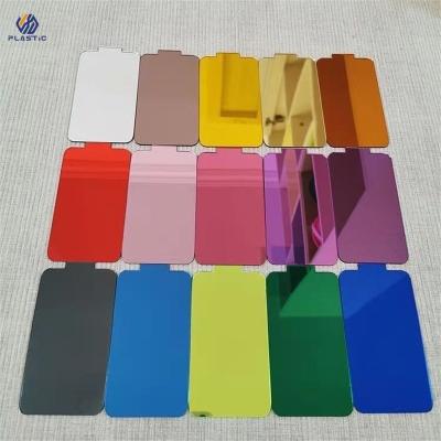 China PE Film Covered Gold Mirror Acrylic Sheet 4ft X 8ft for sale