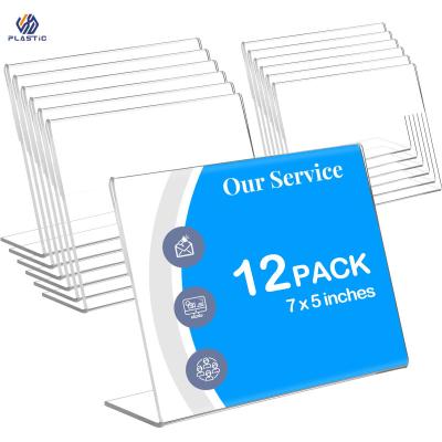 China Customized Your A4 Acrylic Sign Holder in Clear for Customized Business for sale