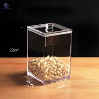 China Rectangular Transparent Acrylic Food Display Box Easy Assemble For Super Mall for sale