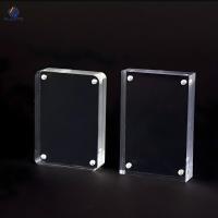 China Magnetic Acrylic Picture Frame 8mm Thickness Clear Standing Frame Customizable for sale