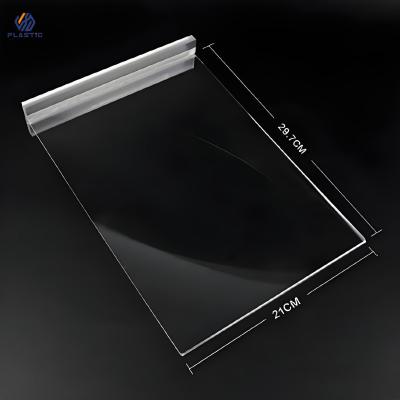 China Rectangle Acrylic Stand Up Sign Holder Long Lasting Acrylic Placard Holder OEM for sale