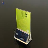 China Light Duty A3 Acrylic Sign Holder Transparent Double Sided Acrylic Pos Sign Holder for sale