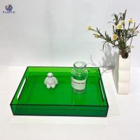 China Acrylic Lucite Serving Tray Easy To Clean Acrylic Storage Tray 3mm Thickness for sale