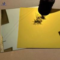 China Gold Mirror Acrylic Sheet Back With Glue for sale