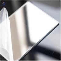 China No Glue Silver Mirror Acrylic Sheet 1220x2440mm 1000x2000mm With PE Film for sale
