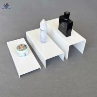 China White Or Black Color Acrylic Riser Display Stand Acrylic Display Rack With Logo for sale