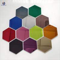China 1220mm Width Mirror Acrylic Sheet in Rose Gold Color Custom Cut To Size for Signage and Display for sale
