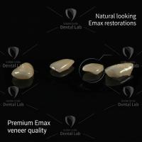 China Translucency Emax Lithium Disilicate Veneers Ceramic Layered Emax Veneers for sale