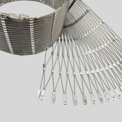 China Wire Rope Stainless Steel Zoo Mesh Corrosion Resistant Customizable Mesh Openings With High Tensile Strength for sale