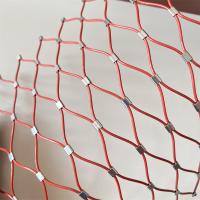 China SS304 SS316 Stainless Steel Ferrule Rope Mesh Netting 1.2mm-3.2mm Diameter for sale