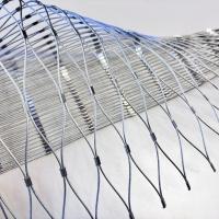 China Woven Flexible Stainless Steel Cable Mesh 20mm-50mm Impact Resistant for sale