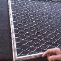 China Flexible Stainless Steel Ferrule Rope Mesh with 2''X 2'' Mesh Size for Safety Barriers for sale