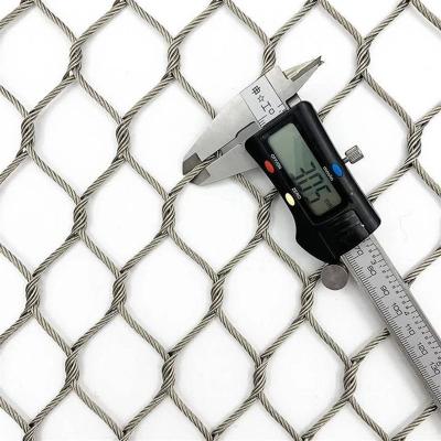 China 3.0mm 38 X 38mm Stainless Steel Cable Mesh For Safety Protection for sale