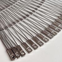 China Architectural Wire Rope Mesh 1mm-6mm 304 316 316L Stainless Steel Wire Rope Mesh for sale