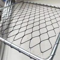 China 304 Stainless Steel 7x19 Wire Rope Mesh with 20mm-200mm Mesh Size for Handrail and Guard Rail Systems for sale