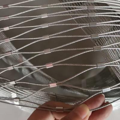 China 1.5mm Wire Rope Stainless Steel Cable Netting For Protection Fence Animal Cage Screen for sale