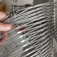 China 2.5m Height AISI 304/316 Zoo Netting Stainless Steel for Zoo Exterior Enclosure for sale