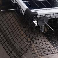 China Solar Panel Proofing Stainless Steel Bird Netting Black Color Pvc Coated for sale
