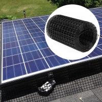 China Solar Panel Proofing Stainless Steel Bird Netting Black Color Pvc Coated for sale