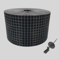 China Black PVC Coated Solar Panel Wire Mesh 16ga 19ga Wire Diameter In Imperial for sale