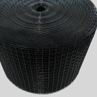 China Black PVC Coated Solar Panel Wire Mesh 16ga 19ga Wire Diameter In Imperial for sale