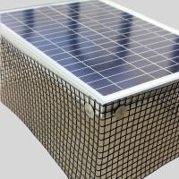 China Black PVC Coated Solar Panel Wire Mesh 16ga 19ga Wire Diameter In Imperial for sale
