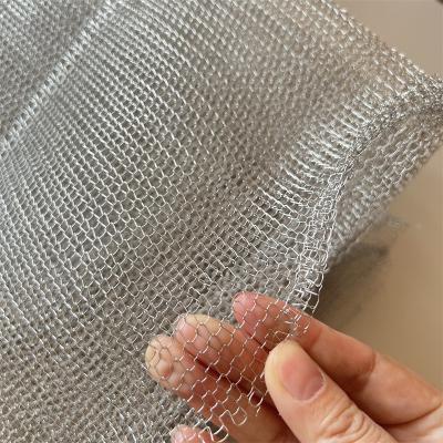 China High Temp Resistant Nickel Chrome Alloy Knitted Wire Mesh for Insulation Blankets with 1250°C+ Working Temperature and Multiple Widths for sale