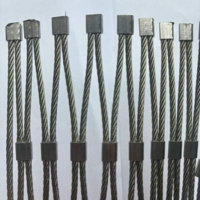 China SS316L Stainless Steel Rope Mesh For Animal Enclosure Fencing for sale