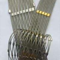 China 201 Knotted Wire Stainless Steel Rope Mesh For Animal Enclosure Fencing for sale