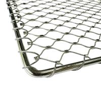 China Stainless Steel Wire Rope Mesh Handwoven Flexible & Lightweight Zoo Enclosure Mesh 304/316 for sale