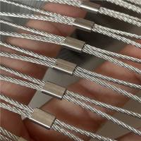 China Stainless Steel Wire Rope Mesh Handwoven Flexible & Lightweight Zoo Enclosure Mesh 304/316 for sale