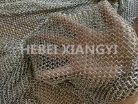 China Weld 316 Stainless Steel Ring Mesh Curtain For Decoration Interior Design Chain for sale