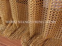 China Weld 316 Stainless Steel Ring Mesh Curtain For Decoration Interior Design Chain for sale