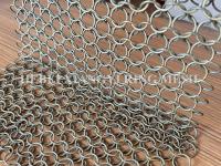 China Metal Chain Link Bronze 3mm Ring Mesh Curtain Stainless Steel With Customized Pattern for sale
