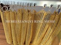 China Galvanized Steel Round 0.53mm Metal Ring Mesh Chain Link Decoration Wire Fence for sale