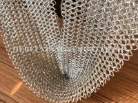 China Chain Mail Weave Ring Mesh Curtain Stainless Steel Ceiling Treatment Decoration for sale