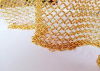 China Ss 12mm Ring Mesh Curtain With Rod In Decoration Of Shipping Malls for sale