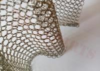 China 1.2x12mm Stainless Steel Ring Mesh Curtain Divider In Exhibition Halls for sale