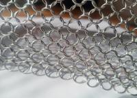 China 1.2x12mm Stainless Steel Ring Mesh Curtain Divider In Exhibition Halls for sale