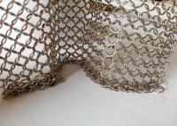 China 0.8x7mm Stainless Steel Ring Mesh Drapery For Decoration Of Office Buildings for sale