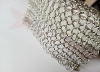 China 7mm Welded Ring Metal Mesh Curtains Room Divider Stainless Steel for sale
