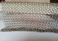 China Stainless Steel 0.8x7mm Ring Metal Mesh Curtain Dividers For Stair Handrails for sale