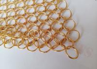 China 2.0x20mm Chainmail Wire Mesh Drapery Stainless Steel For Space Division Curtain for sale